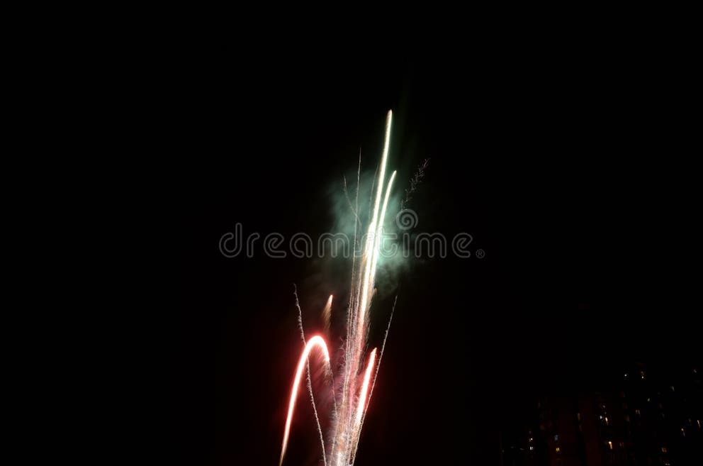 Firework Rocket Exploding stock image. Image of festive - 85689345