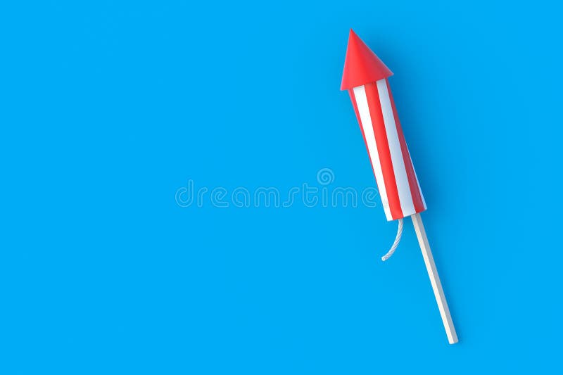 Firework Rocket. Party and Festival Concept Stock Illustration ...