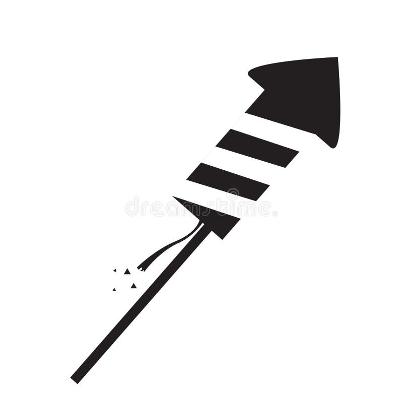 Firework rocket silhouette stock vector. Illustration of festival ... Firework rocket silhouette stock vector. Illustration of festival ...