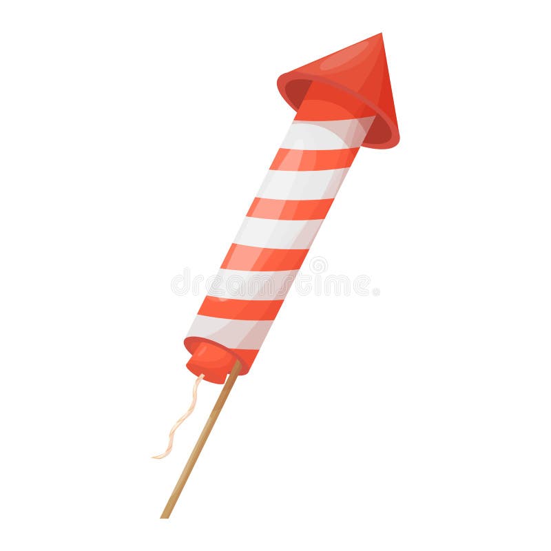 Cartoon Firework Rocket Isolated Stock Illustrations – 908 Cartoon ...
