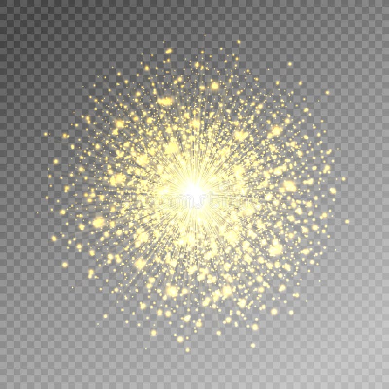 Firework Salute Magic Light Effect Stars Burst Isolated on Trans Stock ...
