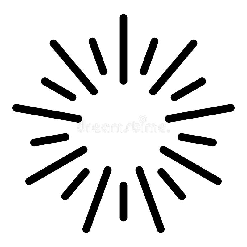 Firework Shine Icon, Outline Style Stock Illustration - Illustration of ...