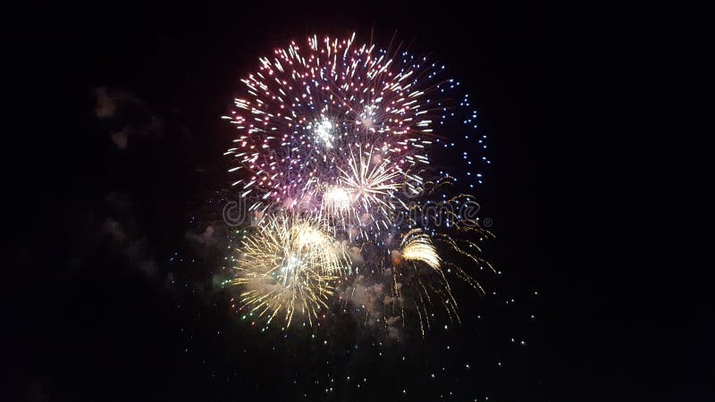 Firework show stock image. Image of fourth, july, show - 158538481