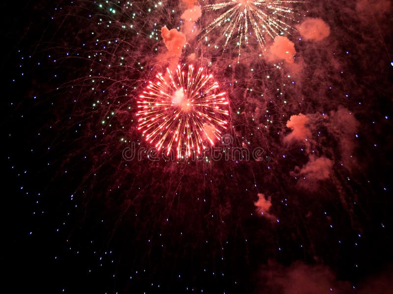 Firework in sky stock image. Image of decoration, pyrotechnition - 12582441
