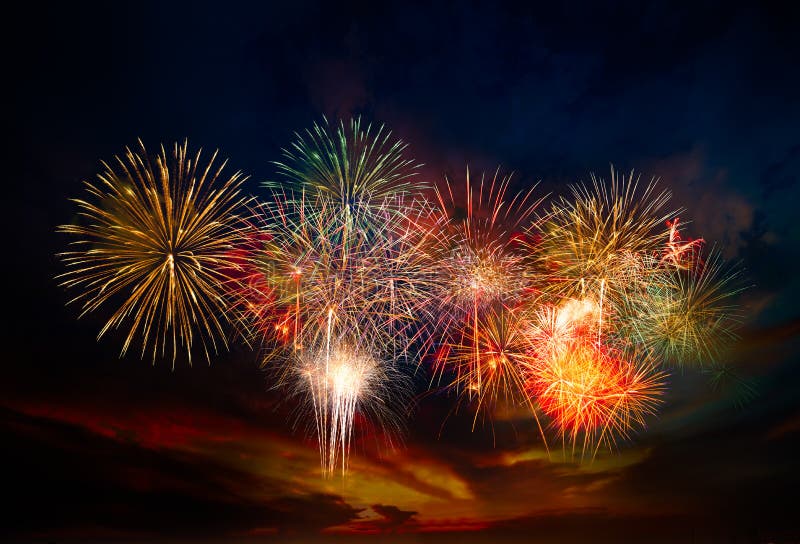 Firework on sky stock image. Image of spark, light, year - 73429719