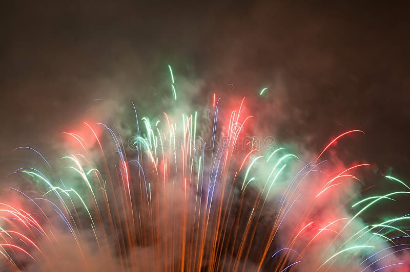 A red firework explosion stock image. Image of burst - 15677697
