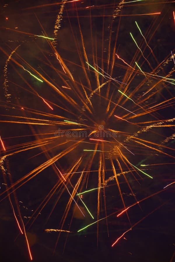 Firework Sparks in the Night Sky during Celebrations Stock Photo ...