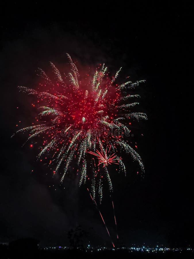 Firework Start at Plumbon Cirebon Night Sky Stock Image - Image of ...