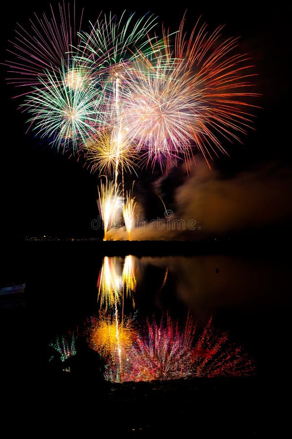 Fireworks stock image. Image of illuminated, happy, flash - 210677171