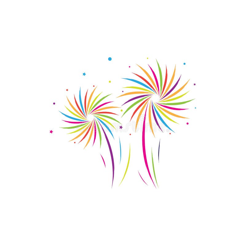 Firework Vector Icon Illustration Stock Vector - Illustration of shape ...