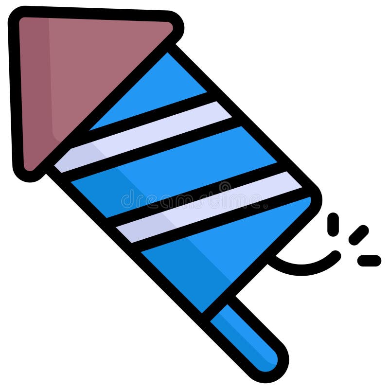 Firework Vector Outline Colored Icon. Modern Colored Outline Symbols ...