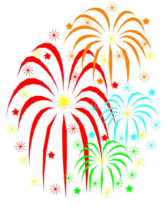 July Fireworks Clip Art Stock Illustrations – 459 July Fireworks Clip ...