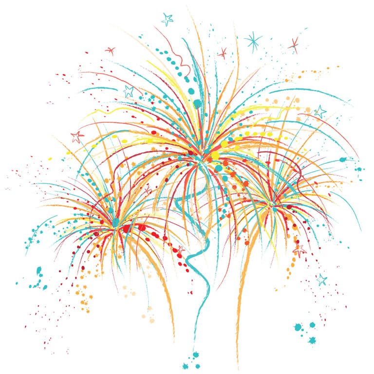 Fireworks Drawing Stock Illustrations – 14,732 Fireworks Drawing Stock ...