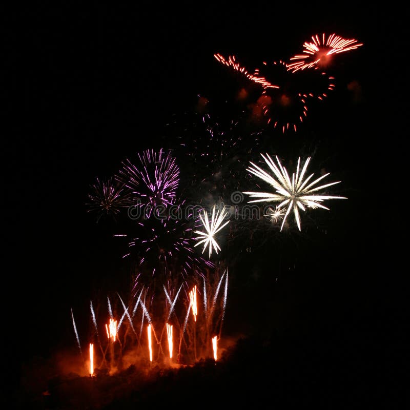 Fireworks stock photo. Image of black, event, holiday - 12725722