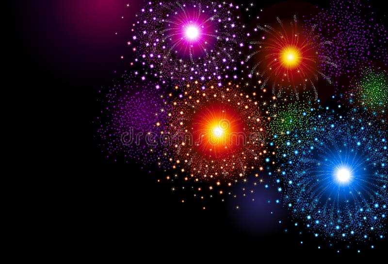 Fireworks stock illustration. Illustration of bright - 15439365