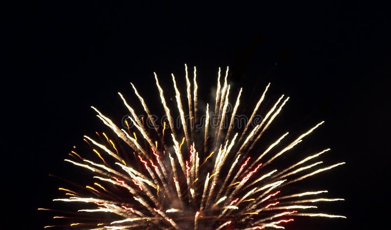 Exploding Fireworks stock photo. Image of glittering, brilliant - 1595522