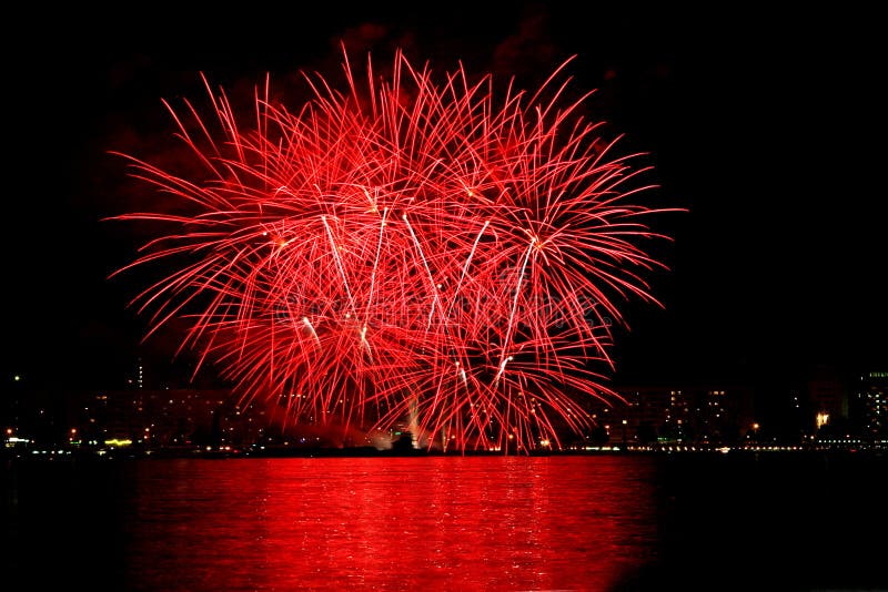 Fireworks 2 stock photo. Image of plants, holiday, fireworks - 515986