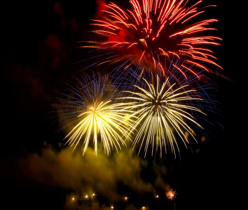 Fireworks 2 stock image. Image of salute, night, flame - 7273977