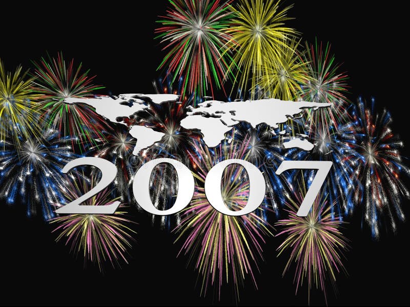 Fireworks stock illustration. Illustration of background - 770506