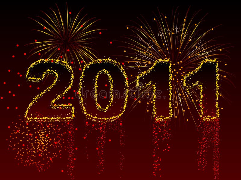 Fireworks 2011 stock vector. Illustration of fireworks - 16242483