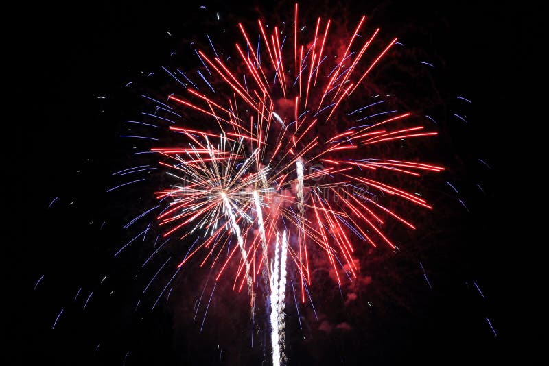 Trailing Firework stock photo. Image of explode, independence - 3549566