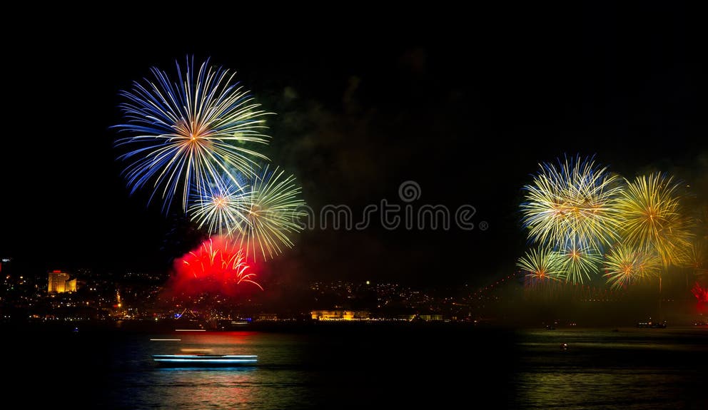 Fireworks stock image. Image of display, explosion, show - 28419001