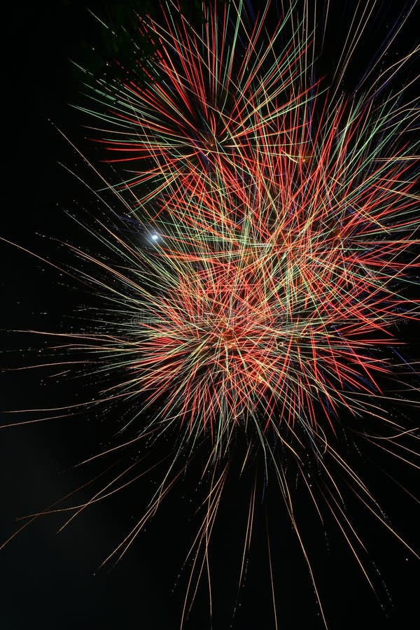 Red fireworks stock image. Image of festival, glowing - 5162067