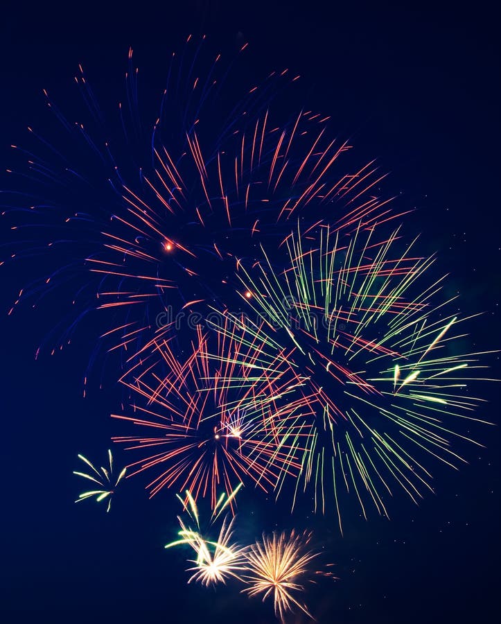 Fireworks 5 stock image. Image of colored, celebrate, burning - 5366005