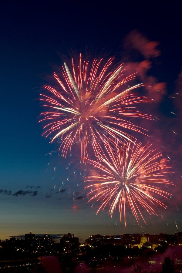 Fireworks 6 stock image. Image of night, skyscape, fireworks - 18030355