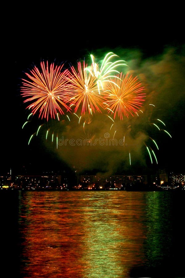 Fireworks 1 stock image. Image of display, explosion, pattern - 510385