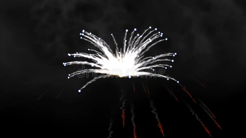 Fireworks animation . HD stock video. Video of animation - 63724217