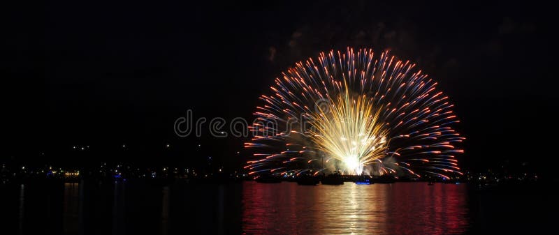 Fireworks August 2019 Vancouver Stock Image - Image of fireworks ...
