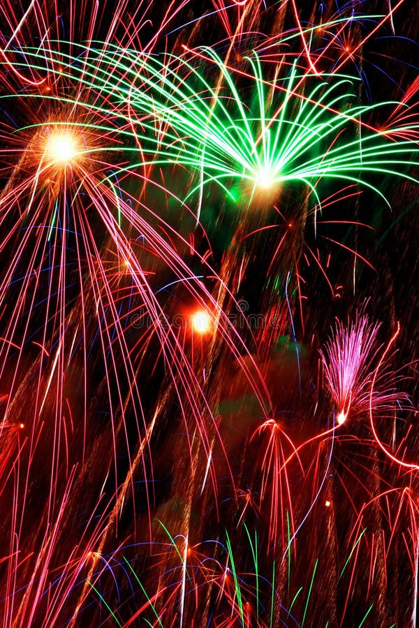 Fireworks stock image. Image of composite, fourth, evening - 4442195