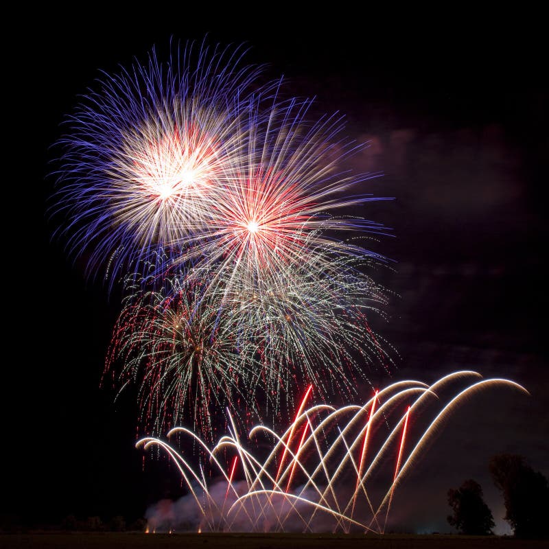 Fireworks Background stock image. Image of explodes, freedom - 43548707