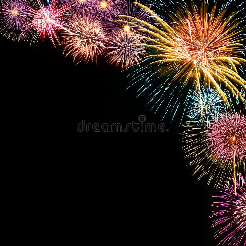 Fireworks Black Background Corner Stock Photos - Free & Royalty-Free ...