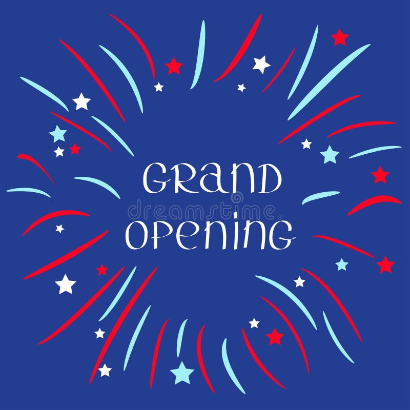 Grand Opening Stripes Banner Stock Illustrations – 16 Grand Opening ...