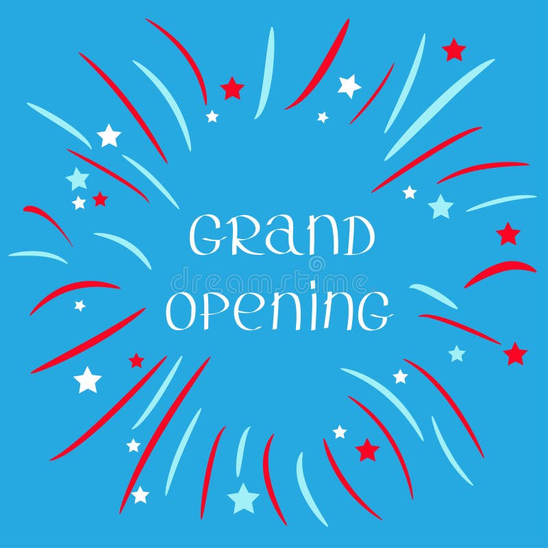 Grand Opening Stripes Banner Stock Illustrations – 16 Grand Opening ...