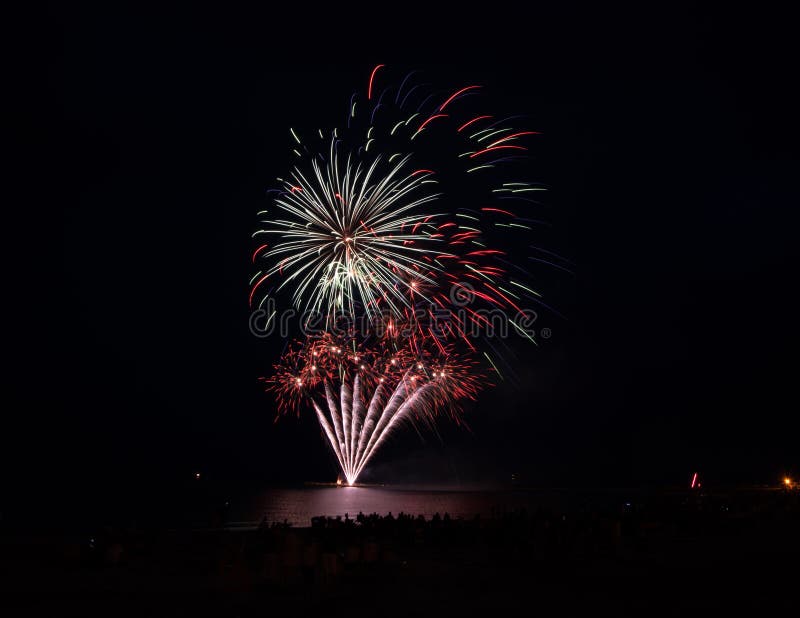 Fireworks stock photo. Image of faordf, burst, shore - 58032938