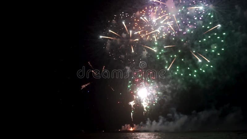 Fireworks on the Beach in Scheveningen, Den Haag Stock Video - Video of ...