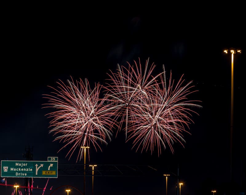Fireworks on Black Background Stock Image - Image of colour, exposure ...
