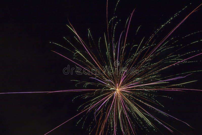 Fireworks on a Black Canvas Stock Image - Image of white, illuminating ...