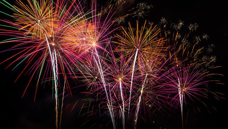 Fireworks stock photo. Image of firework, birthday, black - 49045996