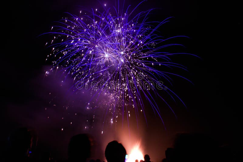 Fireworks stock image. Image of stirling, scotland, fireworks - 70104819
