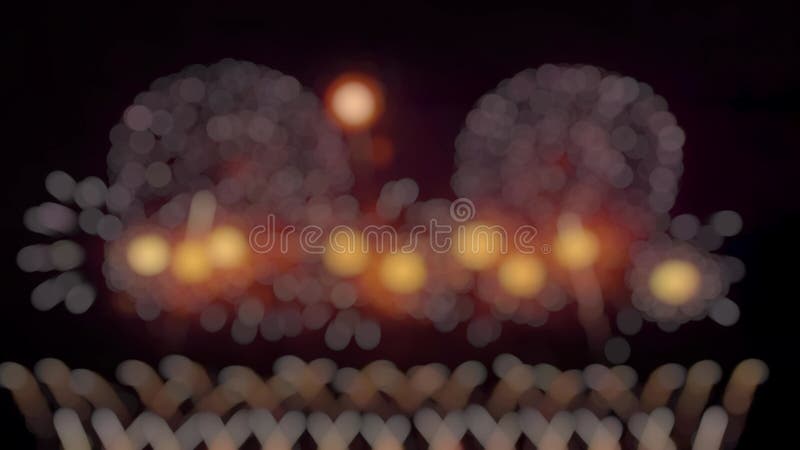 Fireworks Blurred Lights Background Loop. Firework Blur Lens Seamless ...