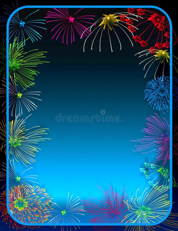 Fireworks Border Stock Illustrations – 9,142 Fireworks Border Stock ...