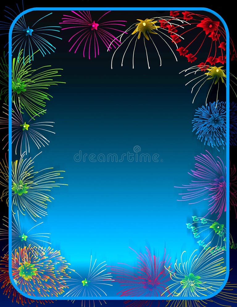 Fireworks Border Stock Illustrations – 8,428 Fireworks Border Stock ...