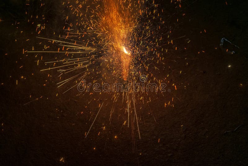 Fireworks Display for Celebration Stock Photo - Image of bursting, dark ...