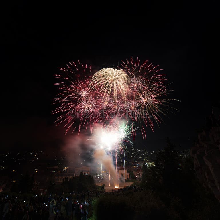 Fireworks, Bulgaria, Europe Stock Photo - Image of celebrate, abstract ...