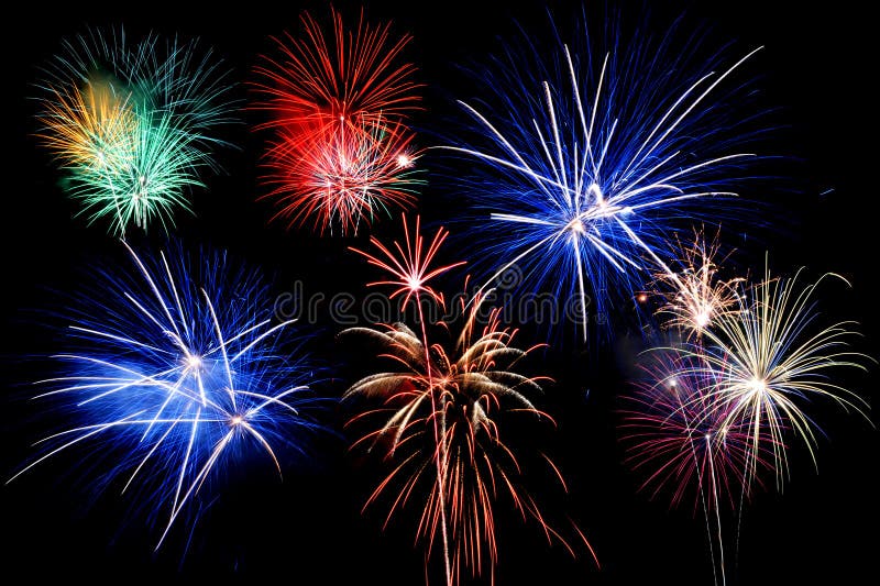 Fireworks bursting stock photo. Image of fire, outdoors - 16925686