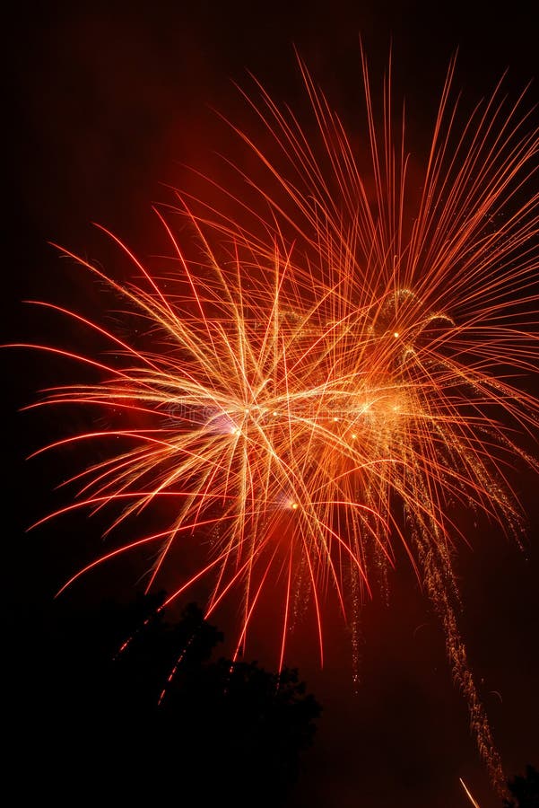 Fireworks Bursting in Air stock photo. Image of fourth - 24498786
